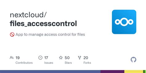 GitHub Nextcloud Files Accesscontrol App To Manage Access Control For Files