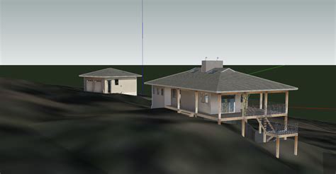 简约现代配套小屋双层住宅su模型 其他住宅 土木在线