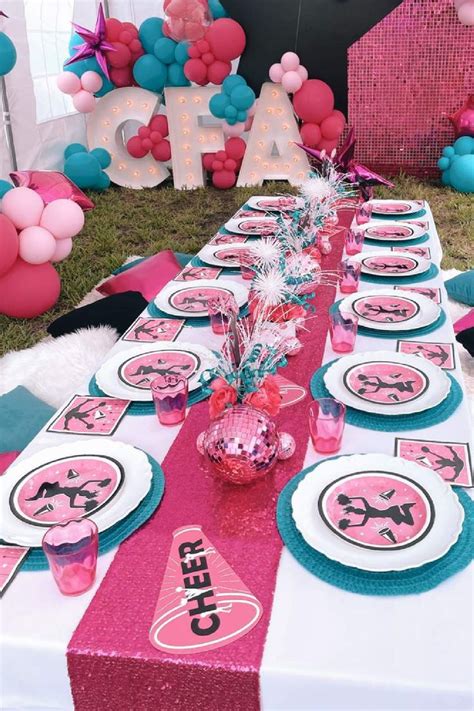 Cheerleading Summer Party Ideas Photo 5 Of 8 Cheerleader Birthday