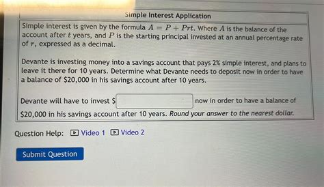 [answered] simple interest is given by the formula a p prt where a