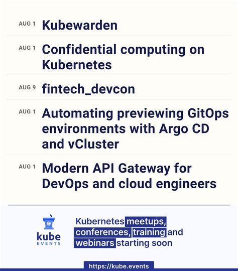📅 Kubernetes Events Starting In The Next 24 Hours Confidential