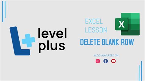 Delete Blank Row In Excel Хоосон мөр устгах Youtube