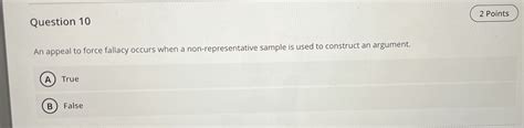 Solved An Appeal To Ignorance Fallacy Occurs When An