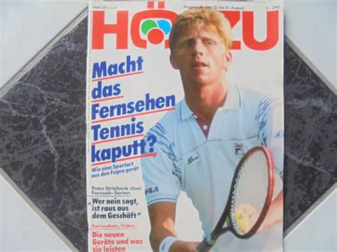 HÖrzu 33 1989 Tb Boris Becker Hannelore Elsner Michaela May Tv Programm