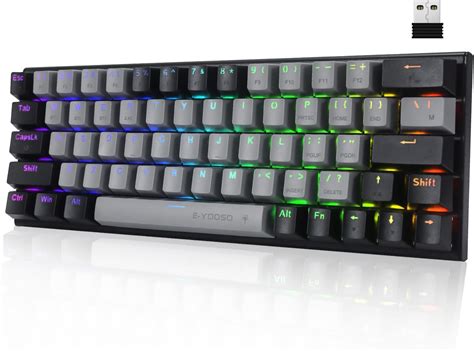 Huo Ji 60 Teclado Mecánico Inalámbrico Bluetooth24ghzcable 3 Modos
