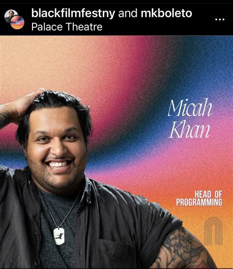 micah khan on linkedin happy to be the head of programming for this