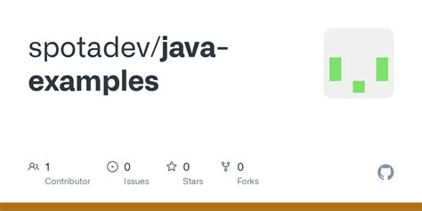 Github Spotadevjava Examples