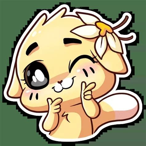 7 Стикер телеграм 🙂 из набора Кукояка Василиса Telegram Stickers