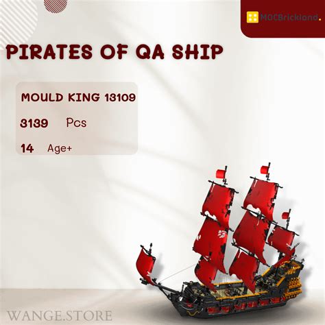 Mocbrickland Creator Expert 13109 Pirates Of Qa Ship Wange Block