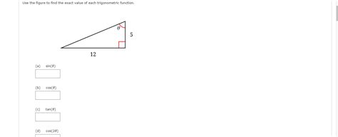 [solved] Use The Figure To Find The Exact Value Of Each Trigonometric Course Hero