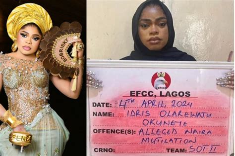 Efcc Confirms Arrest Of Bobrisky Over Abuse Of Naira Glamsquad Magazine