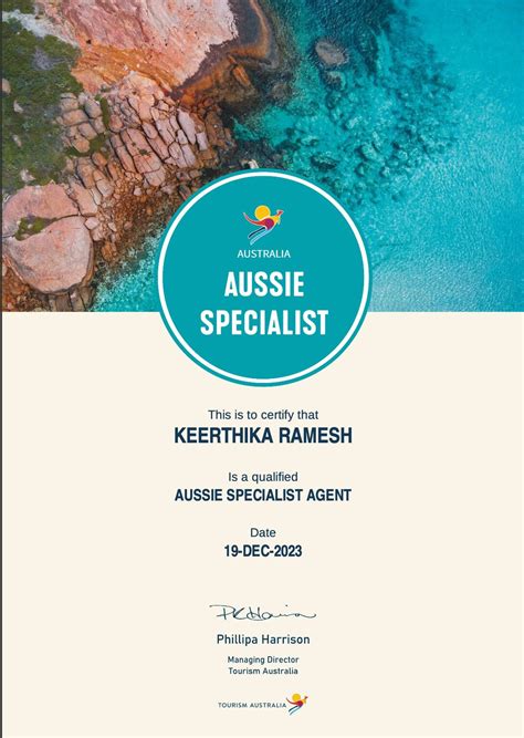 Im Thrilled To Announce That I Have Successfully Completed The Aussie