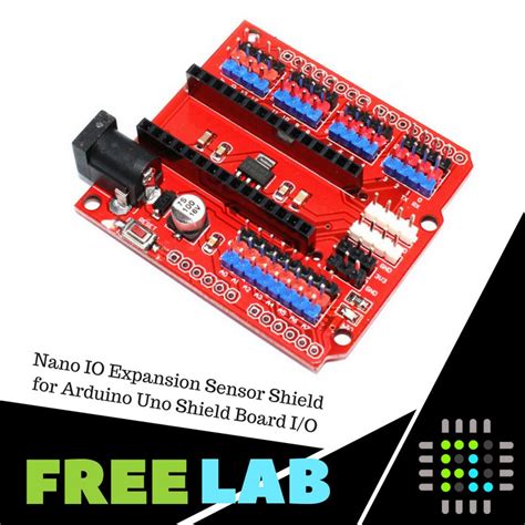 jual nano io expansion sensor shield for arduino uno shield board i o