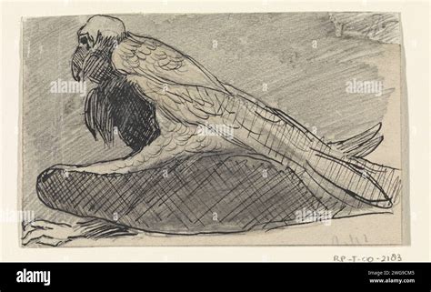 Seated Gier Jan Van Essen 1864 1936 Drawing Paper Ink Pencil Pen