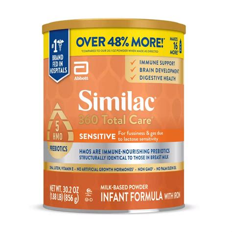 Similac 360 Total Care Sensitive Infant Formula Powder With 5 Hmo