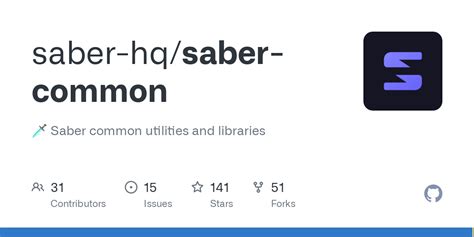 Github Saber Hqsaber Common 🗡 Saber Common Utilities And Libraries