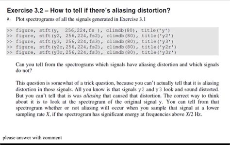 exercise 3 2 how to tell if there s aliasing