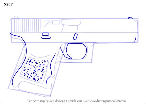 How To Draw Glock From Counter Strike Counter Strike Step By Step DrawingTutorials Com