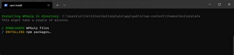 Error Running `npx Wpgulp` Windows · Issue 207 · Ahmadawaiswpgulp