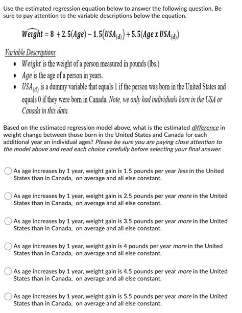 Solved Use The Estimated Regression Equation Below To Answer Chegg