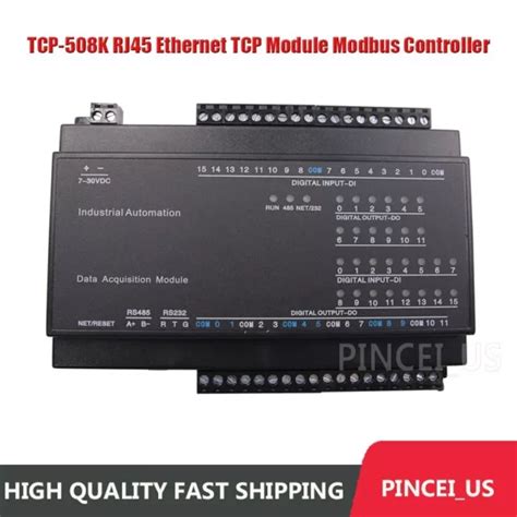 Tcp 508k Rj45 Controller Modbus Modulo Tcp Ethernet 16di12do Eur 120