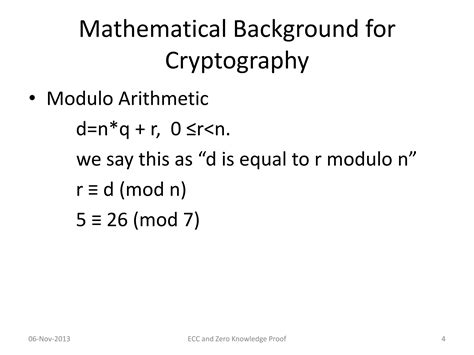 Elliptic Curve Cryptography And Zero Knowledge Proof Ppt Free Download
