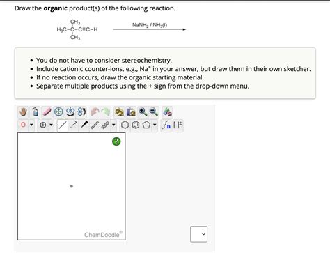 [Solved]: Draw the organic product(s) of the following reac