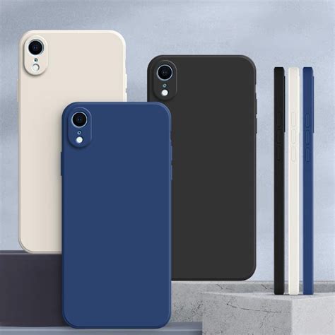 Ốp Lưng Iphone Xr Màu Trơn Iphone Xr Vỏ Bảo Vệ Silicon Chống Rơi Màu