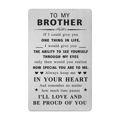 Brother Card Brother Birthday Ts For Men Ts For Brother