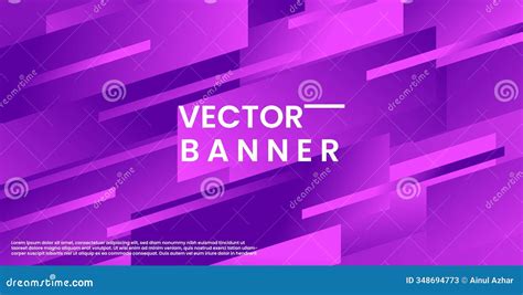 Dynamic Abstract Purple Liquid Gradient Color Geometric Fluid Shape Background Stock Vector