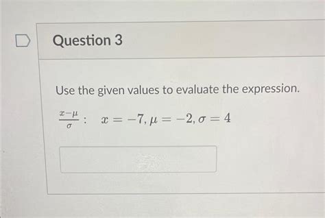 Solved Use The Given Values To Evaluate The Expression Chegg