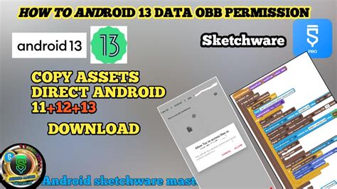 how to direct download android 11 12 13 data folder copy assets in
