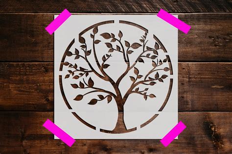 Pochoir arbre de vie pochoir arbre réutilisable pochoir Art Etsy France