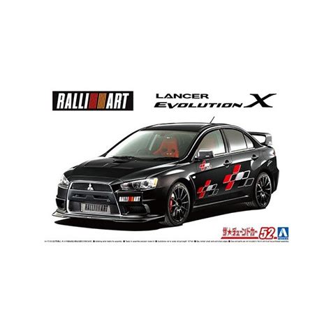 Aoshima RALLIART CZ4A LANCER EVOLUTION X 07 MITSUBISHI TUNED CAR