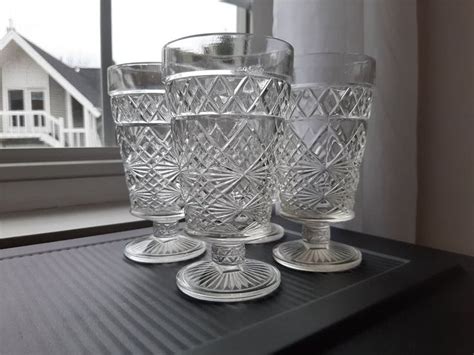 Vintage Pressed Glass Tumblers