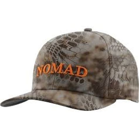 Nomad Camo Full Stretch Logo Cap Polyester Kryptek Banshee Camo