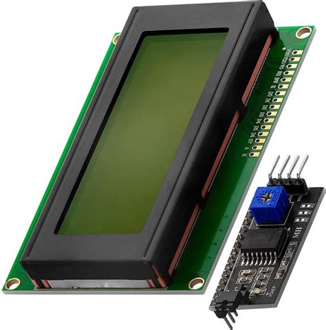 Azdelivery Hd44780 2004 Lcd Display Groene Bundel 4x20 Tekens Met I2c Interface Bol