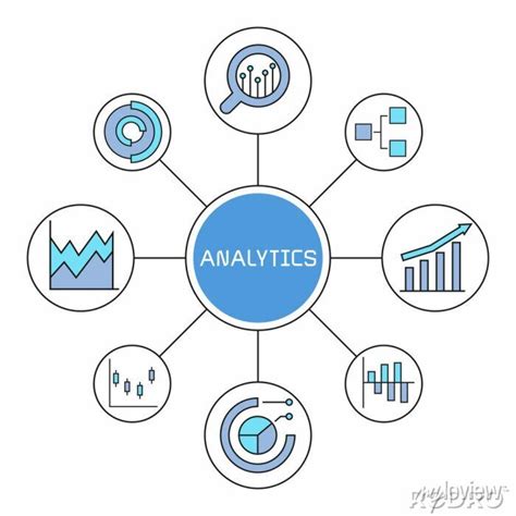 Data Chart And Graph For Data Analytics Concept Circle Diagram Pinturas