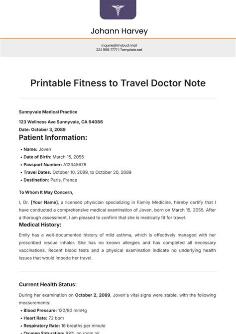 Free Hospital Emergency Room Doctors Note Template To Edit Online