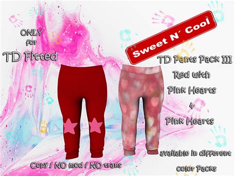 Second Life Marketplace Snc Td Pants Pack Iii