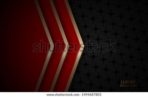Abstract Black Red Overlapping Layers Background Stock Vector Royalty Free 1494687803