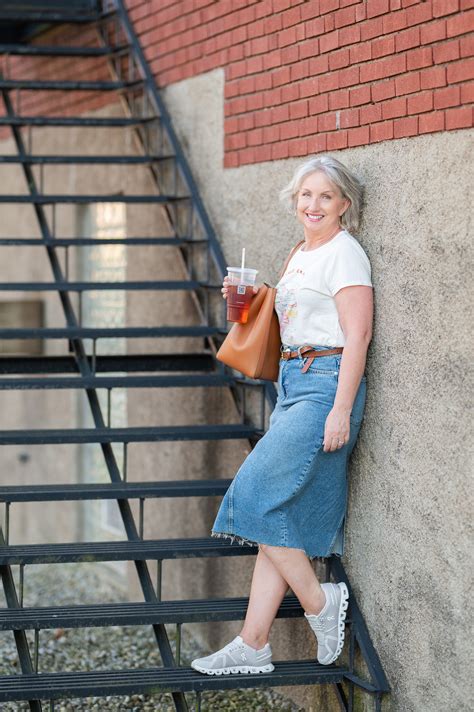 Styling A Denim Skirt 2 Ways For Early Fall Dressed For My Day