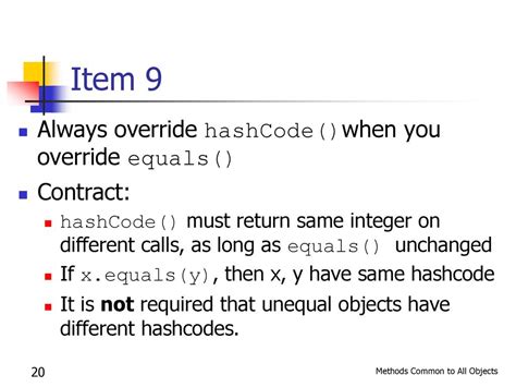Effective Java Chapter 3 Methods Common To All Objects Ppt Download