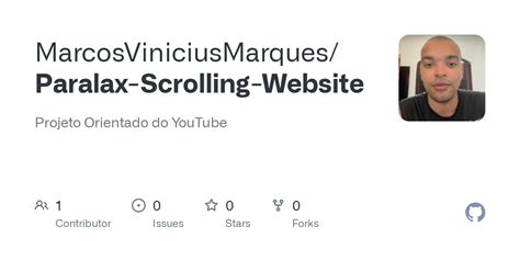 Github Marcosviniciusmarquesparalax Scrolling Website Projeto
