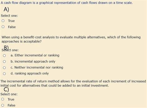 Solved A Cash Flow Diagram Is A Graphical Representation Of Cash Flows