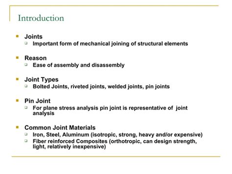 Determination Of Contact Stress Distribution In Pin Loaded Orthotropic Plates Ppt