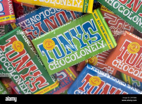 Bars of Tony’s Chocolate Stock Photo - Alamy
