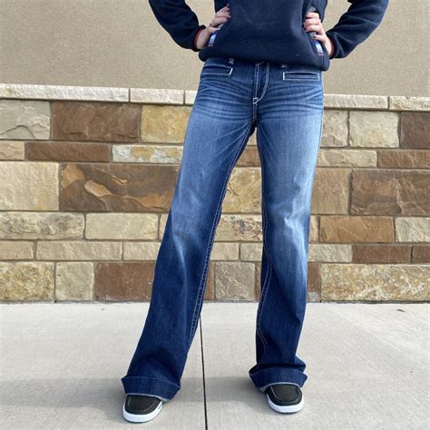 Ariat Womens Mid Rise Entwined Stretch Trouser Saddle Rags