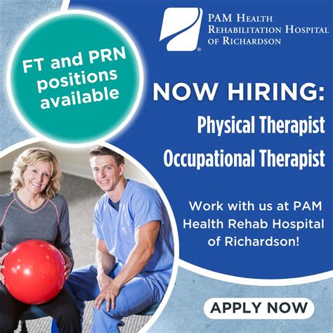 Pam Health Rehabilitation Hospital Of Richardson Is Looking To Hire Pts