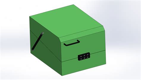 电磁手动屏蔽箱solidworks 2018模型图纸下载 懒石网